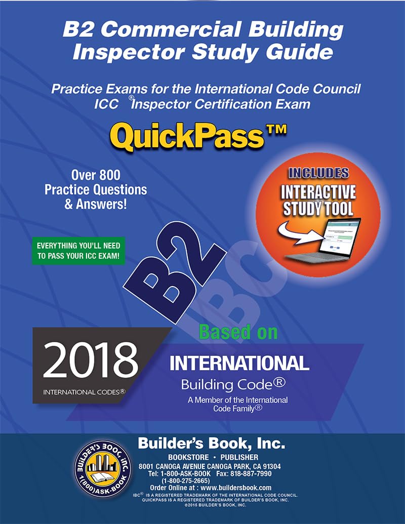 Amazon.com: B2 Commercial Building Inspector QuickPass Study Guide ...