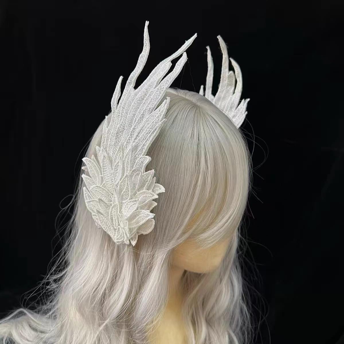 Amazon.com: White Angel Wing Hair Clips Hair Accessories Angel Demon ...