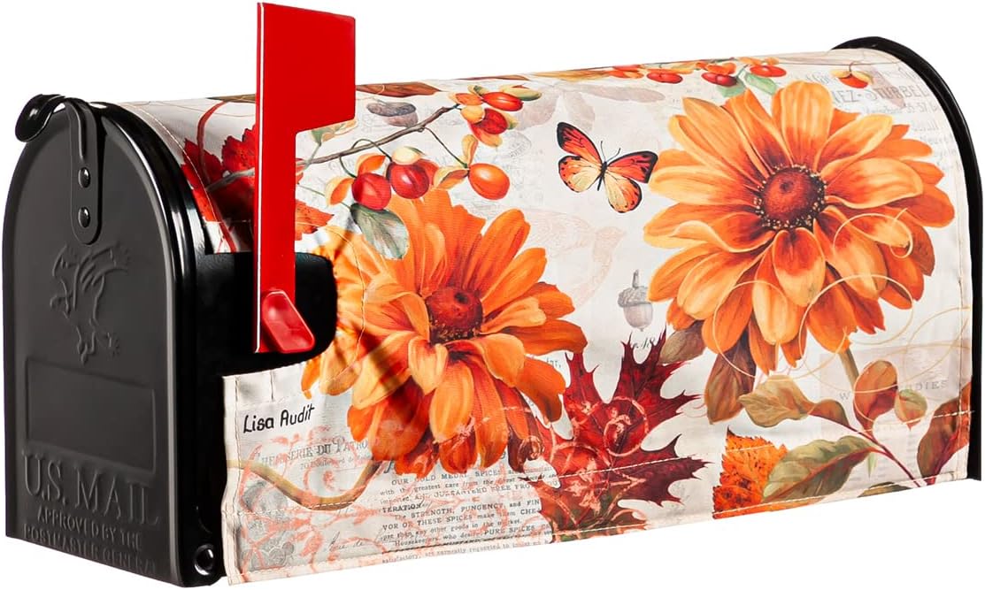 Amazon.com: EVERGREEN Mailbox Cover - Fall in Love, Magnetic Mailwraps ...