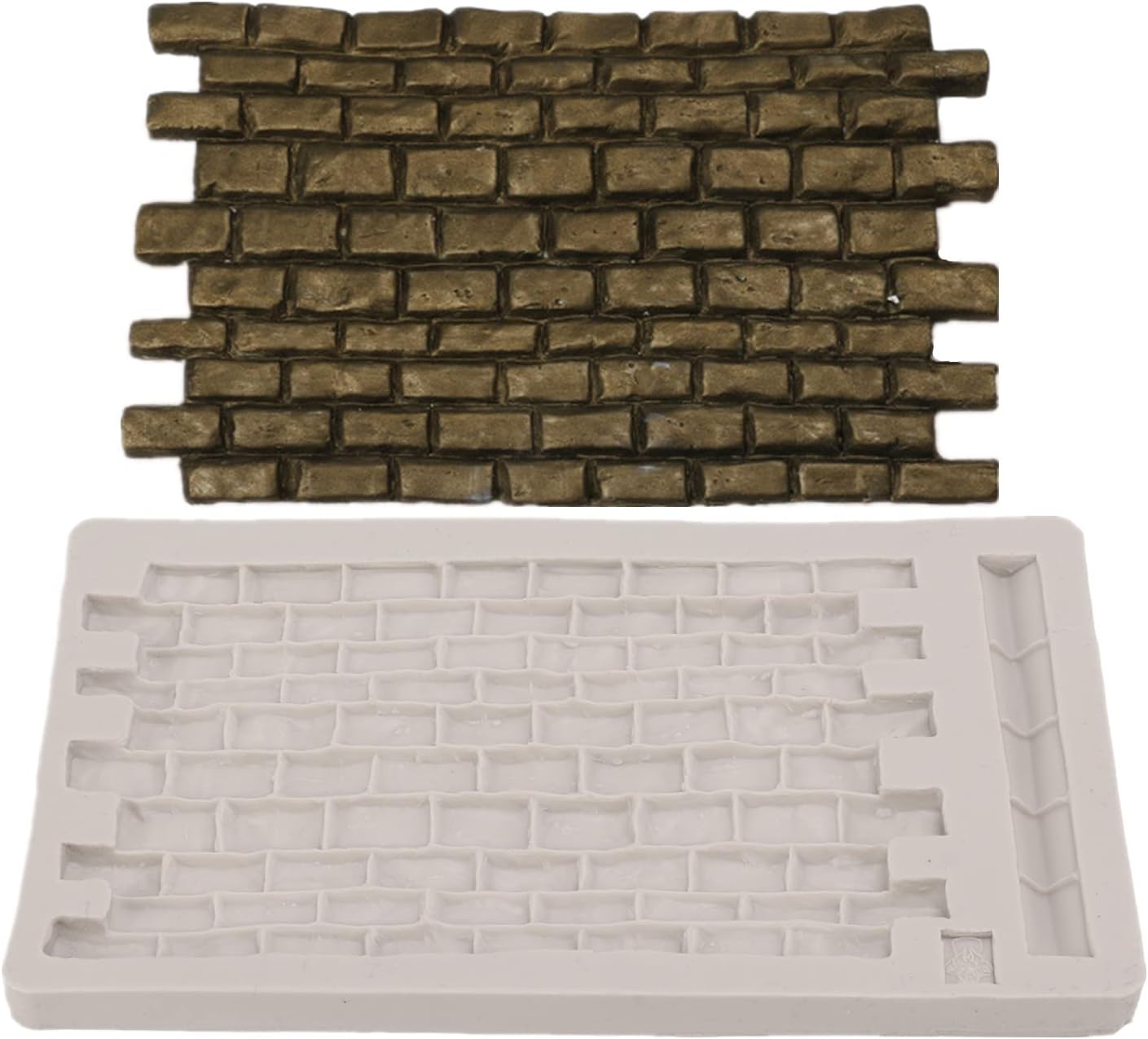Amazon.com: QDMOLDS Rock Texture Silicone Lace Mold Brick Wall Texture ...
