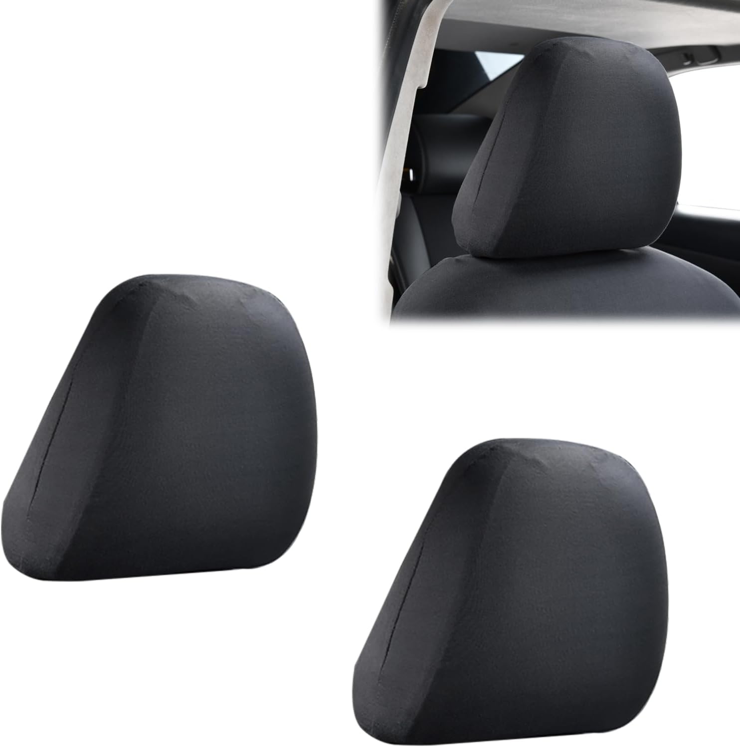 Amazon.com: getfay 2 PCS Car Seat Headrest Cover, 9.84" x 11.02 ...