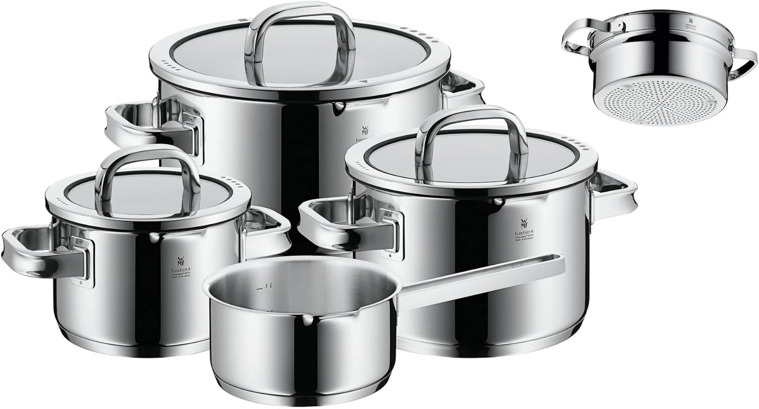 WMF Function 4 Topfset Induktion 5-teilig, Cromargan Edelstahl poliert ...