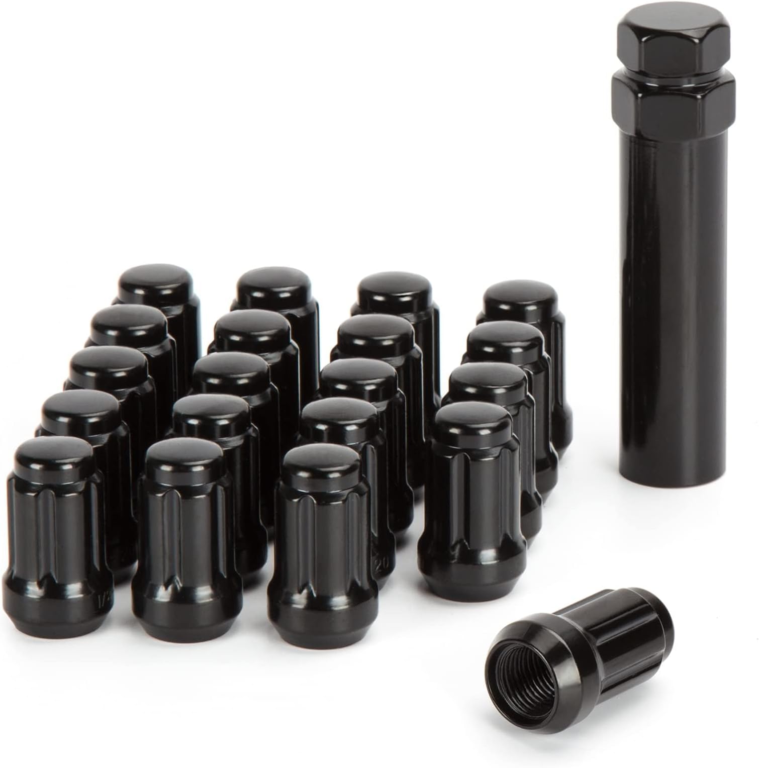 Amazon.com: Wheel Accessories Parts Set of 24 Chrome 1/2 Lug Nuts ...