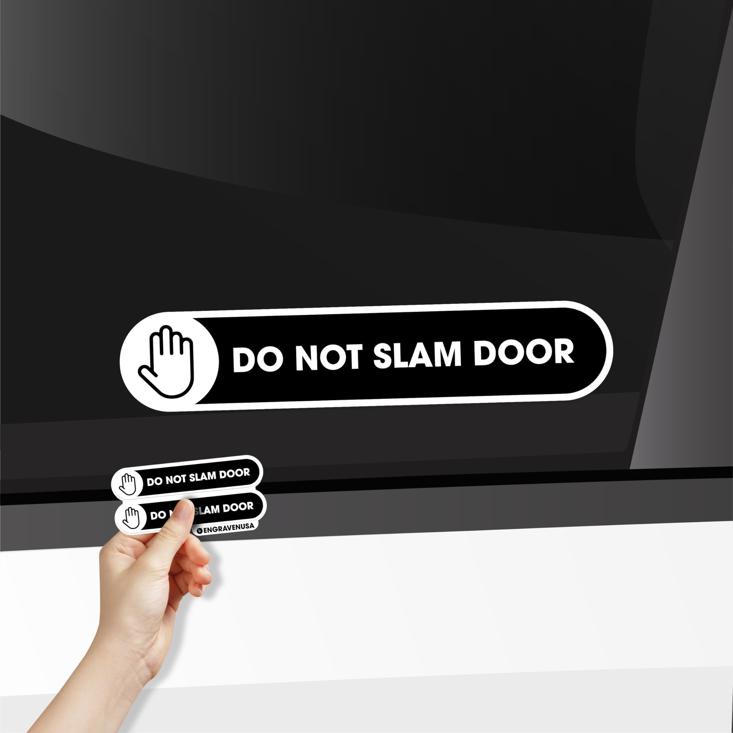 Amazon.com: Two Automatic Door Stickers - Vehicle Sliding Door Van ...