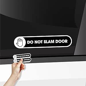 Amazon.com - Do Not Slam Door Vinyl Sticker | Please Do Not Slam Door ...