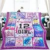Amazon.com: 12th Birthday Gifts for Girls Blanket, 12 Year Old Girl ...
