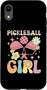 Amazon.com: iPhone XR Pickleball Girl Groovy Pickle Ball Female Player ...