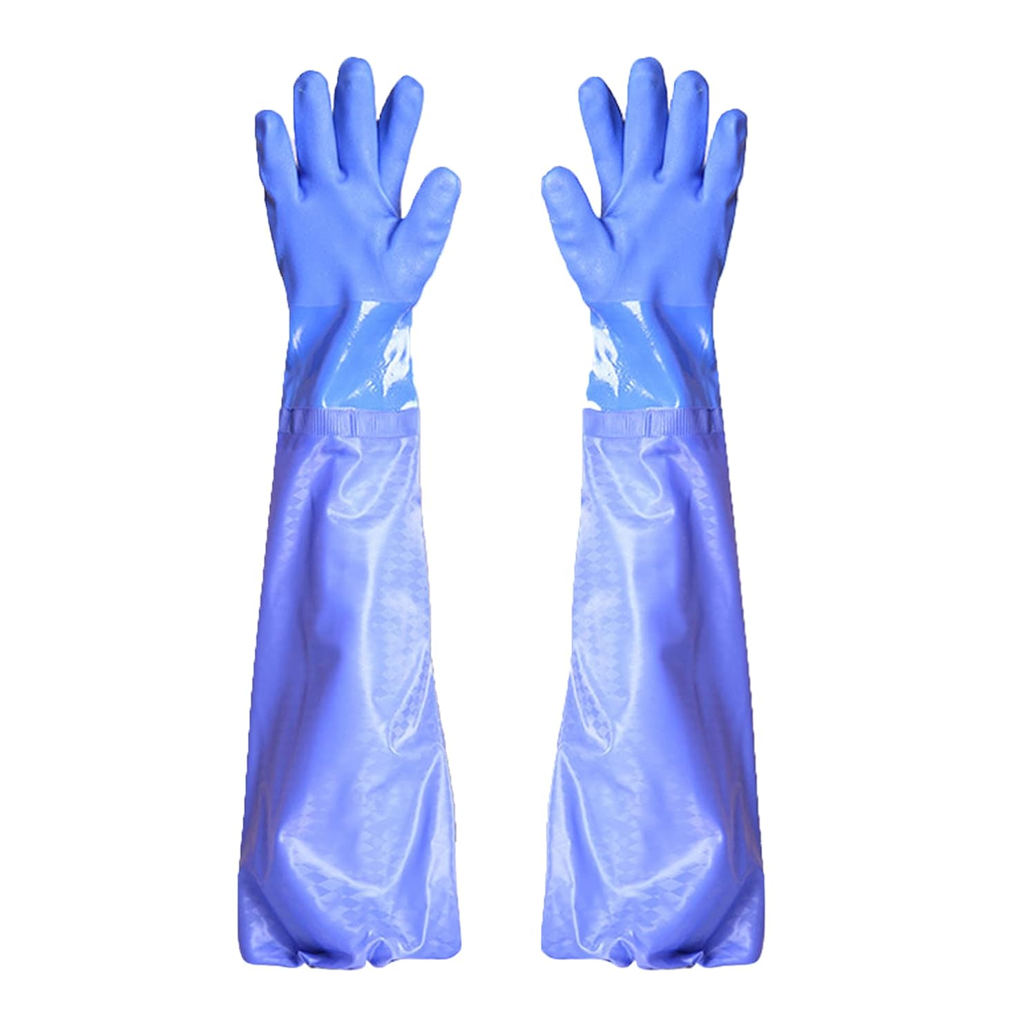 Achetez OHYER 1 paire Gants Longs en Caoutchouc Imperméables PVC Gants ...