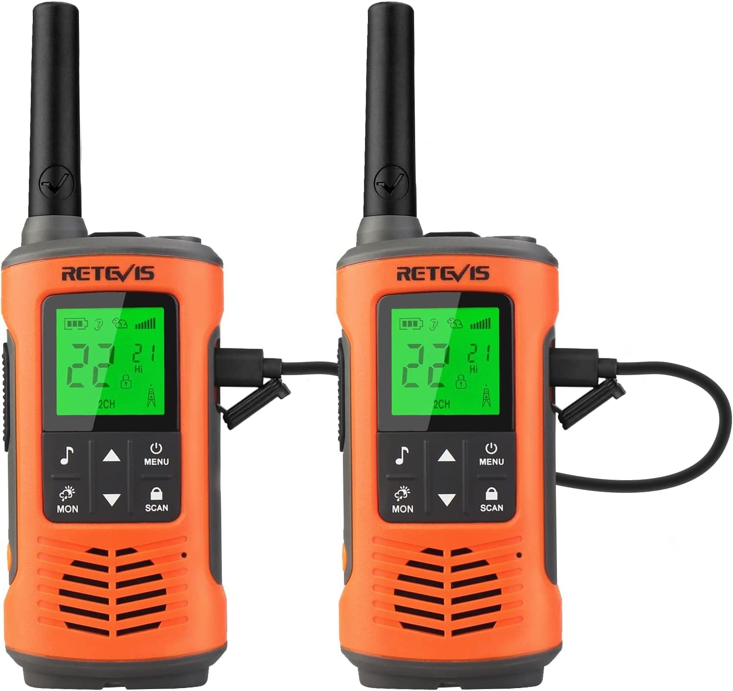 Amazon.com: Retevis RT45P Waterproof Walkie Talkies IP67,Rechargeable ...