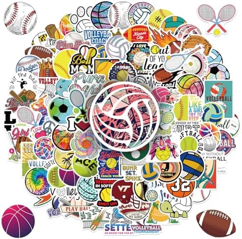 Amazon.com: 200 PCS Sports Stickers, Sports Vinyl Stickers for Water ...