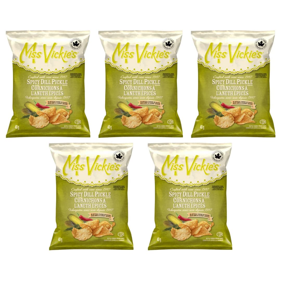 Amazon.com: Miss Vickie’s Spicy Dill Pickle Kettle Cooked Potato Chips ...
