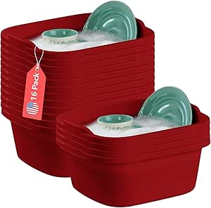 Amazon.com: Dish Pans for Kitchen Sink, Plastic Tub Dishpan Wash Basin ...