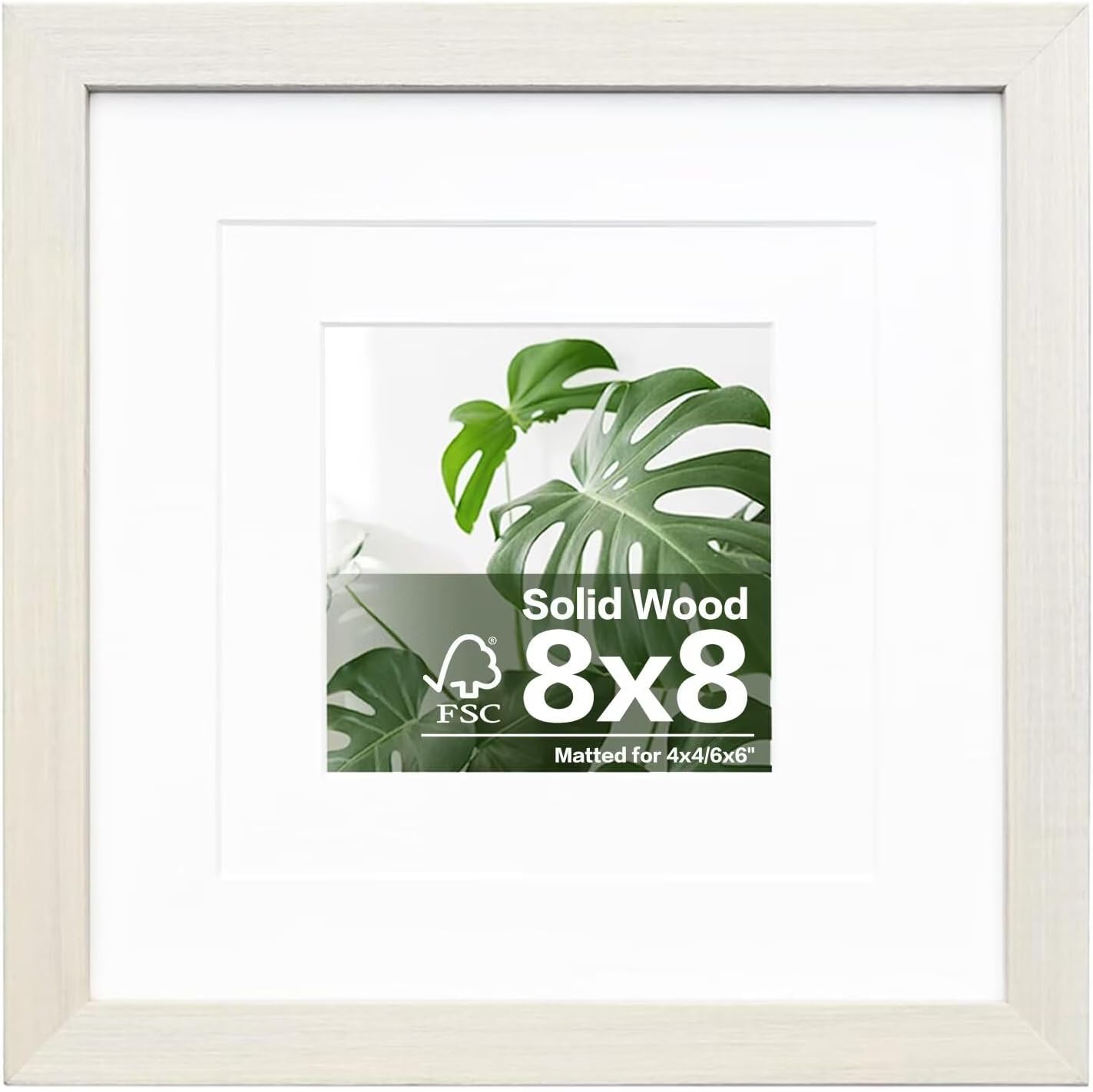 Amazon.com - Egofine 8x8 Picture Frame Made of Solid Wood with ...