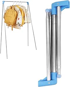 Yuhtech Extendable Clothes Rail Portable Clothes Rack Foldable Small ...