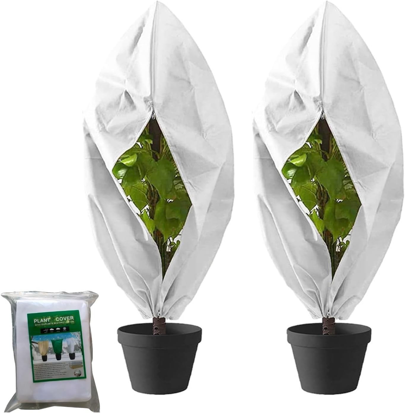 Amazon.com : Arimilk 2 Packs Plant Fleece Frost Protection Covers, 31× ...