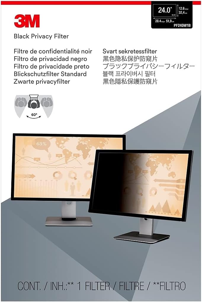 Amazon.com: 3M Privacy Filter for 24.0 Inch Widescreen Monitor ...