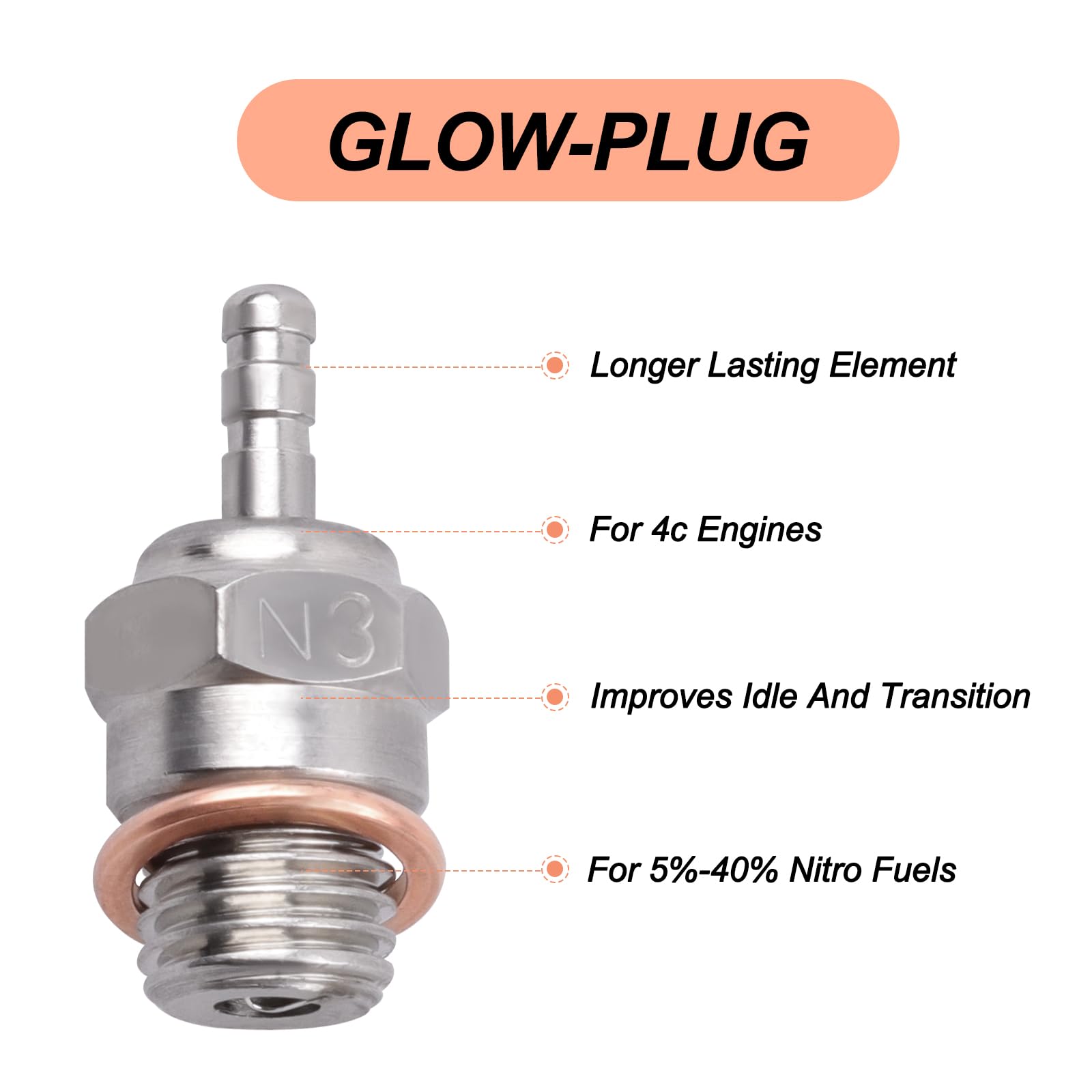 Snapklik.com : Hobbypark RC Igniter & Hot Glow Plugs No.3 N3 Replace OS ...