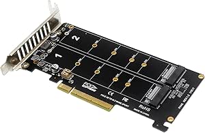 Amazon.com: for Dual M.2 NVMe PCIe x8 Split Card with PCIe 4.0 t for ...
