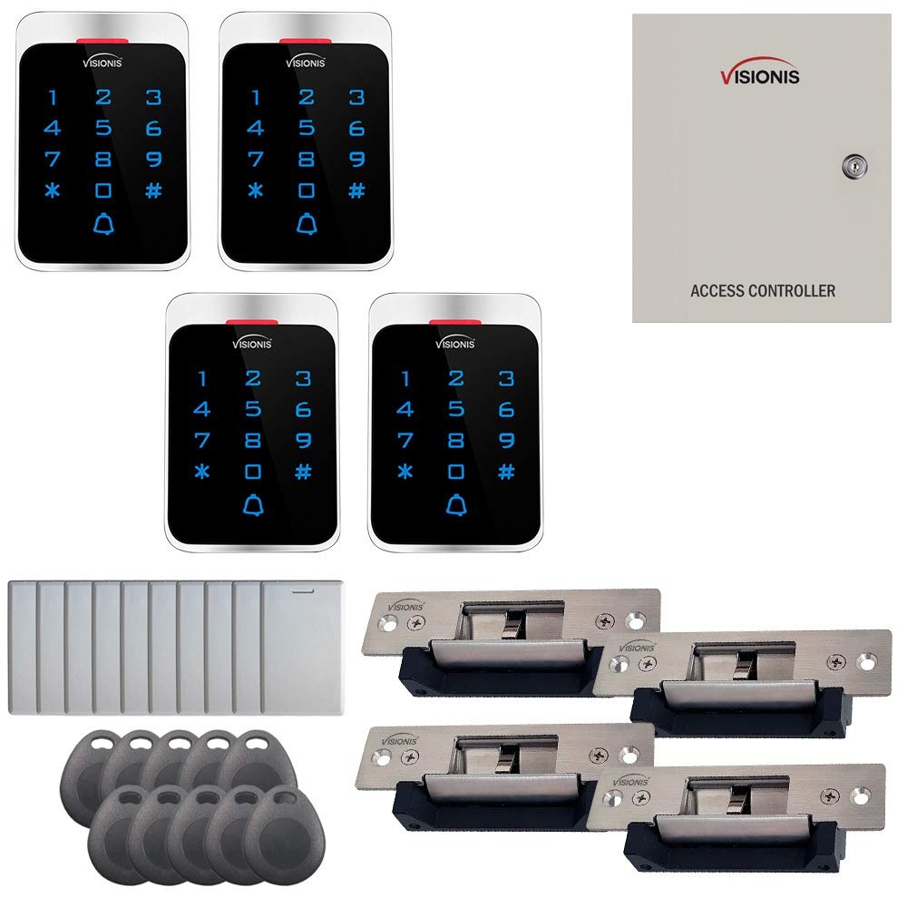 Amazon.com: Visionis FPC-7308 Four Door Access Control for 4 Doors TCP ...