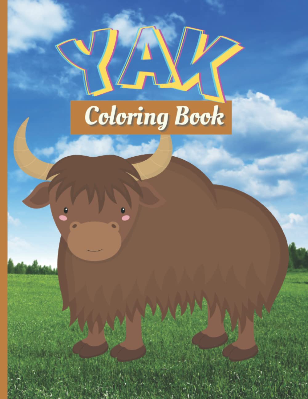 Yak Coloring Book Bison Colouring Pages For Boys Girls Kids ...