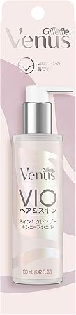 Amazon.co.jp: Gillette Venus VIO Hair & Skin 2 in 1 Cleanser + Shave Gel 190ml : Beauty