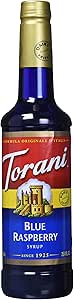 Torani Blue Raspberry Syrup - Vibrant Color, Delicious Flavor