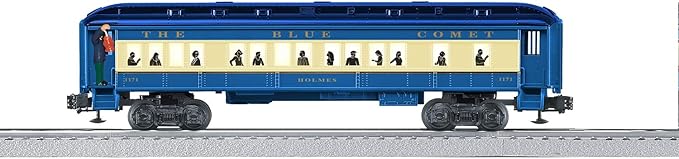 Amazon.com: Lionel Blue Comet, Electric O Gauge Model Train Cars, Coach ...