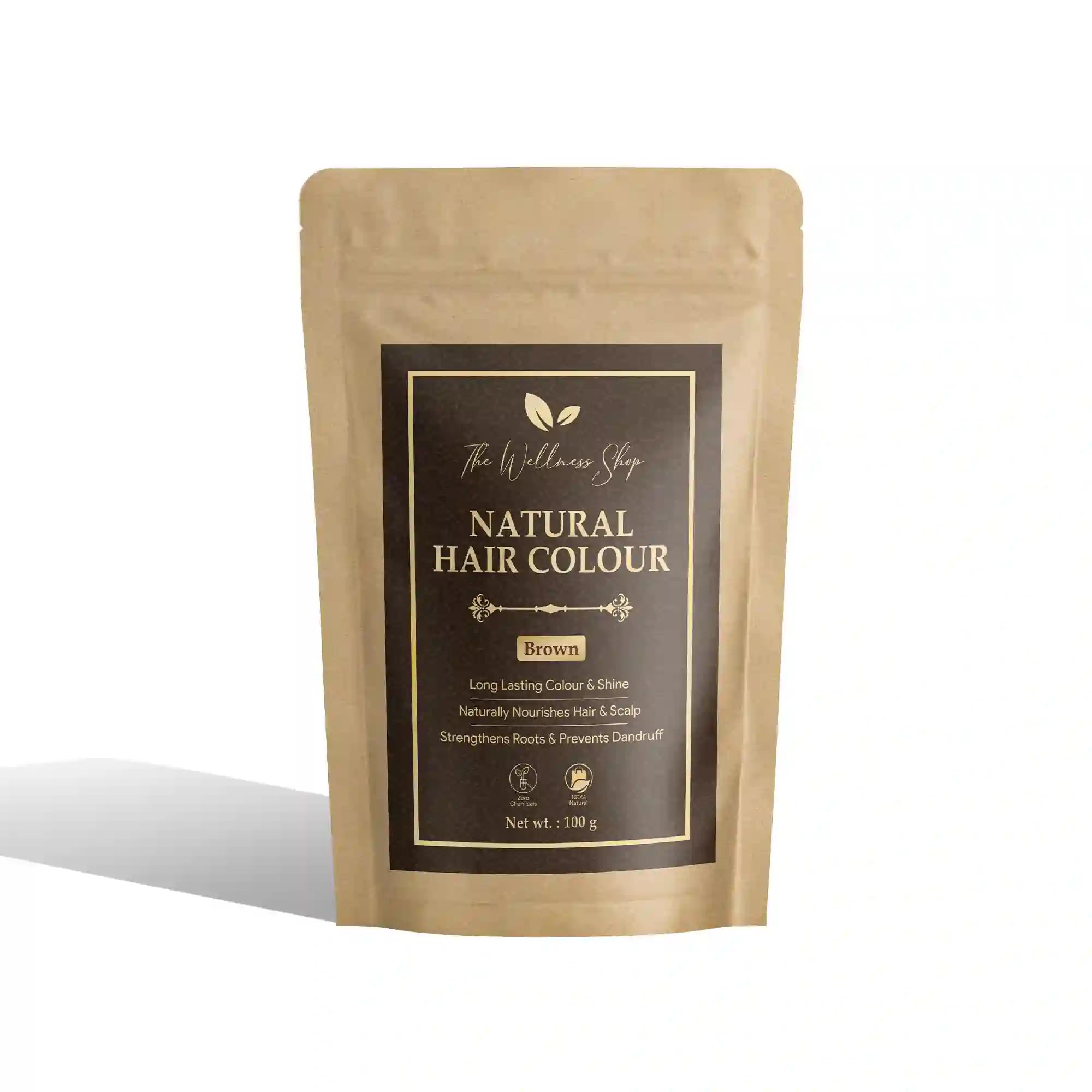 Buy The Wellness Shop - Natural Brown Hair Color Powder to Nourish Hair ...