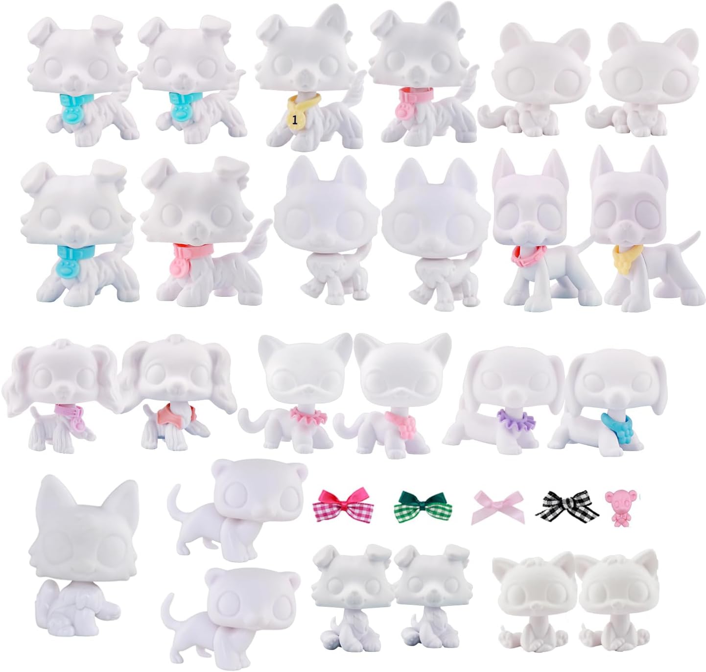 Amazon.com: Custom lps Blank Bases,25pcs LPS Blank Bases White Moscow ...