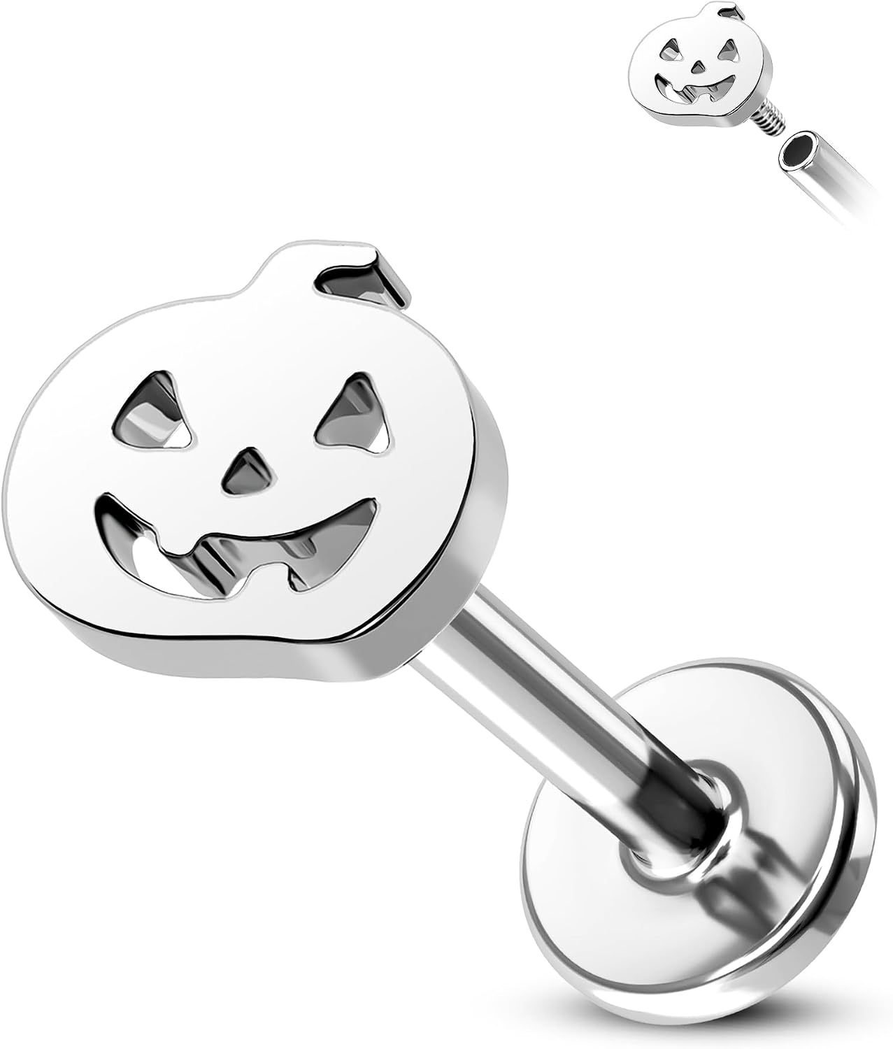 Amazon.com: Agrewd Minimalist Pumpkin Cartilage Earrings Stud 16G ...