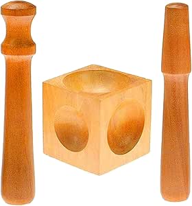 Amazon.com: Wooden Square Dapping Doming Block and Punch Set, Jewelry ...
