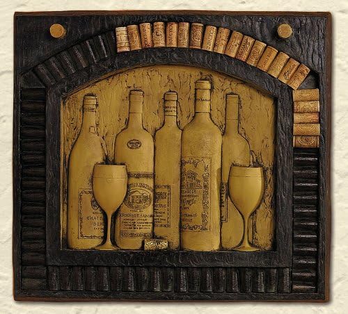 Amazon.com: WINE BOTTLE wall mounted CORK DISPLAY rack holder : Home ...