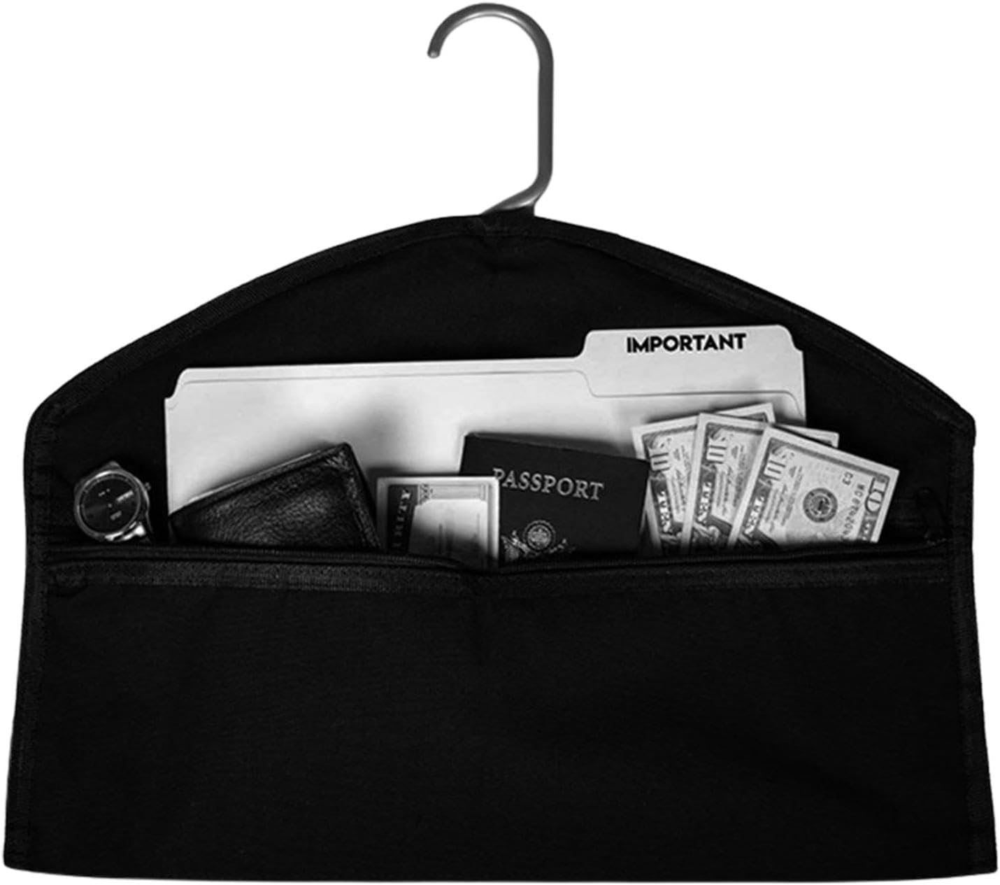 Hanger Diversion Safe - Hanger Hidden Pocket Safe | Hanger Storage Bag ...