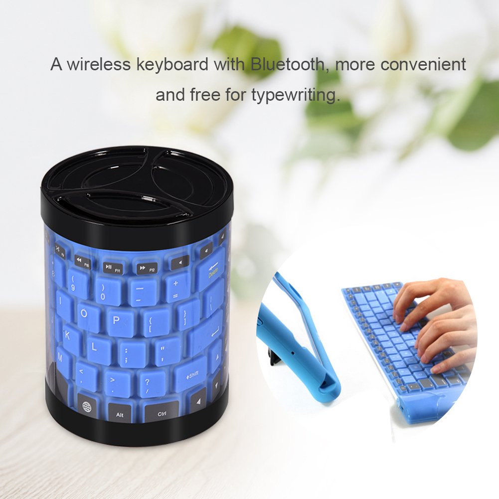 ASHATA Foldable Bluetooth KeyboardWireless Bluetooth Keyboard ...
