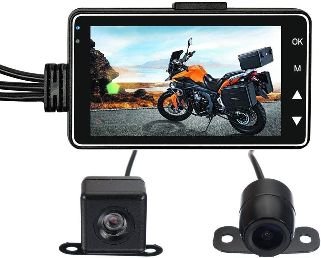 Amazon.com: OBEST Motorcycle Recorder Camera,3 inch LCD 720P with 480P ...