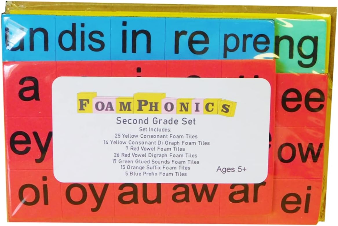 Foam Phonics Magnetic Foam Reading Tiles (Second Grade) : Amazon.ca ...
