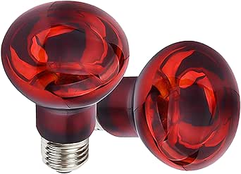 Amazon.com: Pet Supplies 50w Infrared Heating Lamp 2 Pack, 110v E27 ...