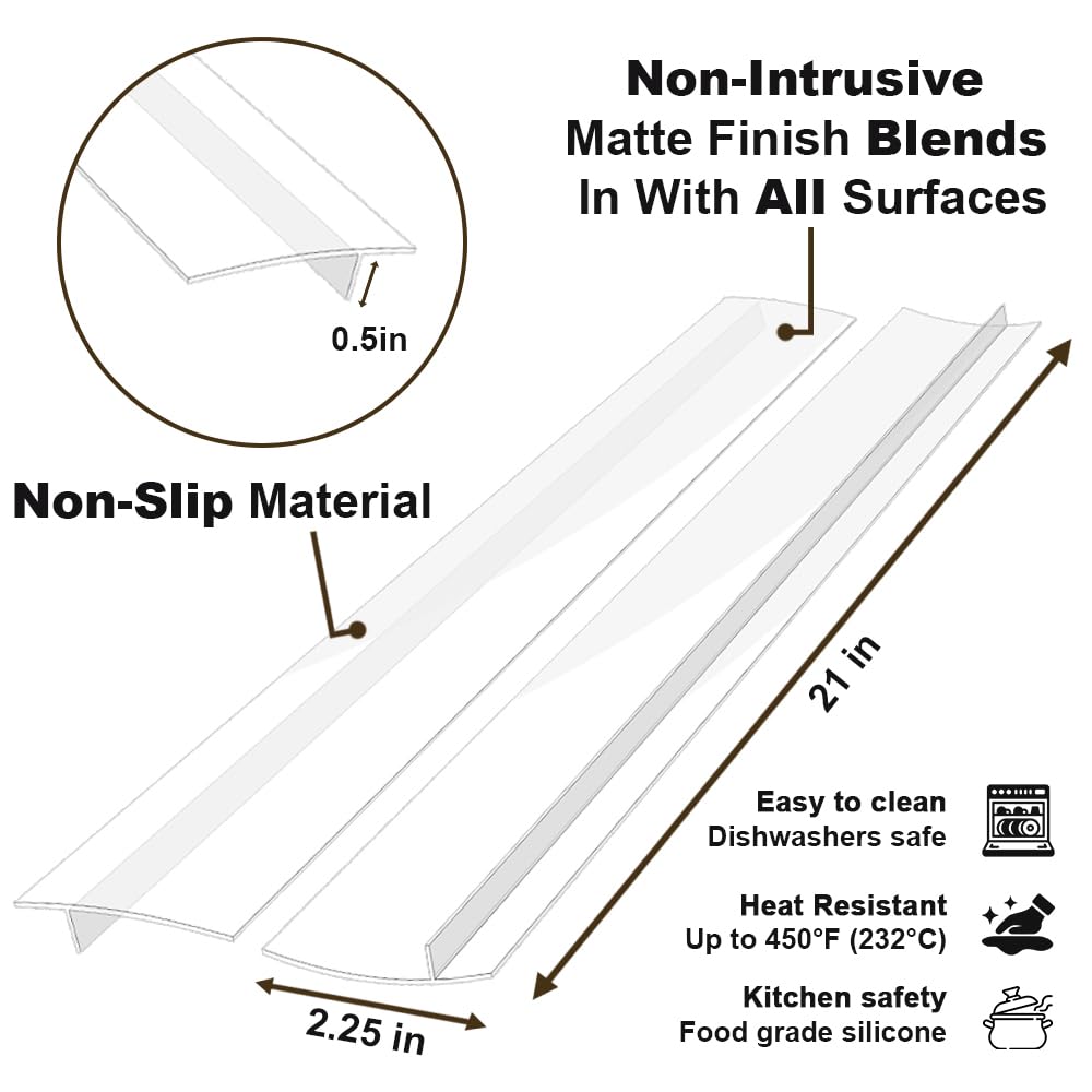 Snapklik.com : Silicone Kitchen Stove Counter Gap Covers, Kitchen ...