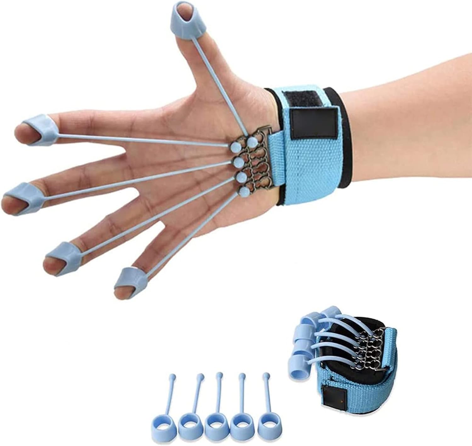 Extensor de dedo e mão para exercitador – com alongador de faixa de ...