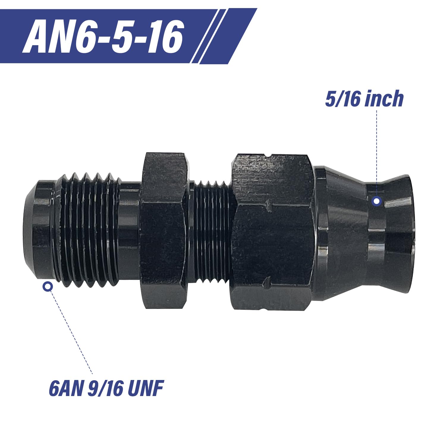 Snapklik.com : Sutekus 6AN Male To 5/16" Hardline Compression Fitting ...