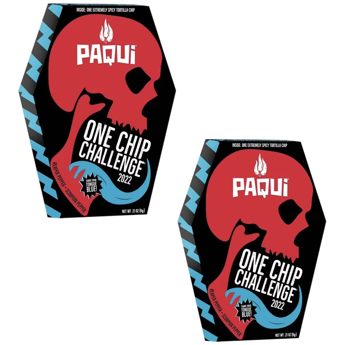 Buy Paqui One Chip Challenge NEW- 2pack- Turn your tongue BLUE 2022 ...