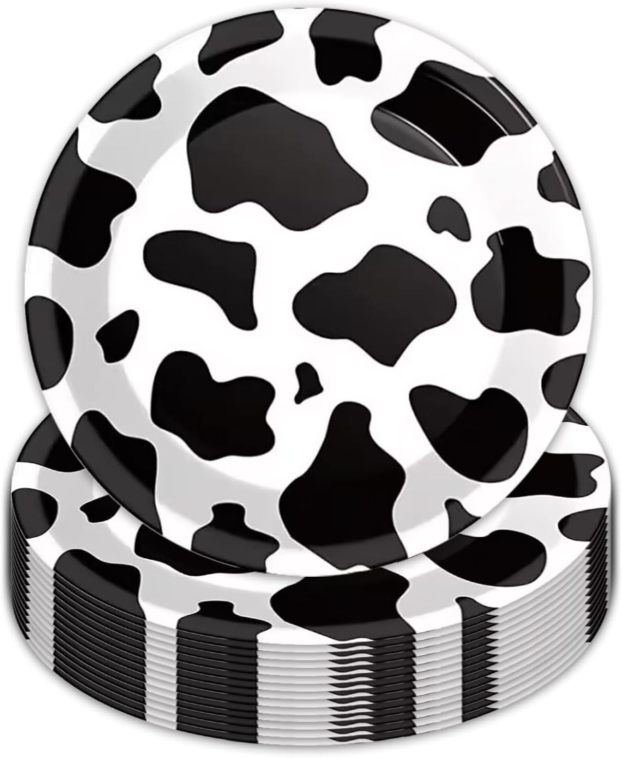 Amazon.com: xo, Fetti Cow Print Paper Plates - 25 pk, 9" | Bachelorette ...