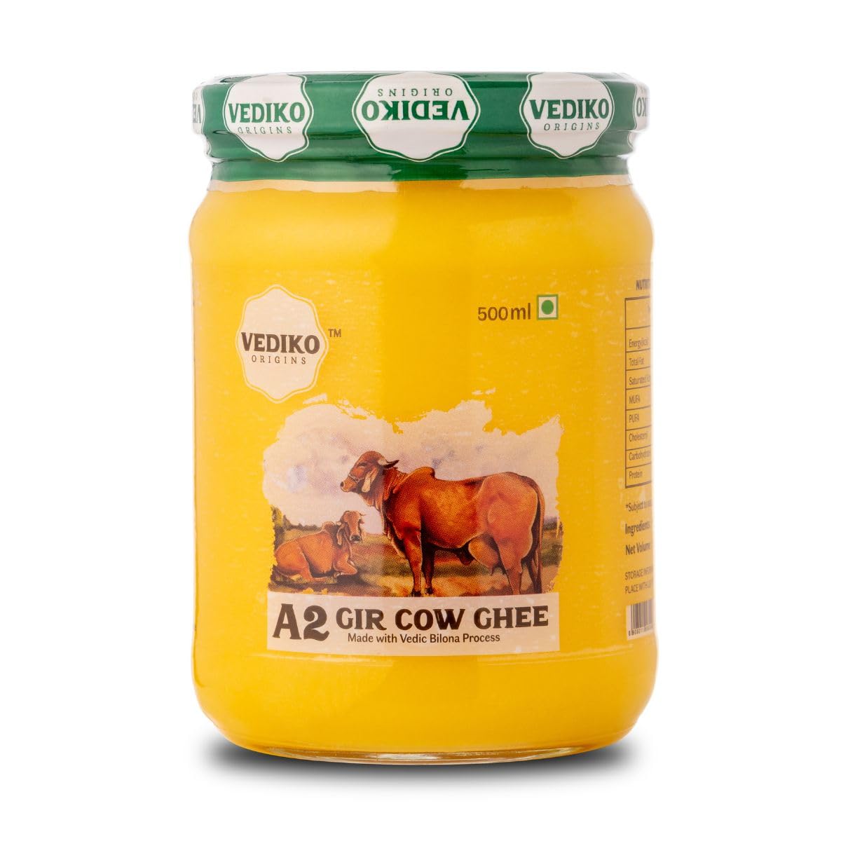 Vediko Origins A2 Gir Cow Ghee | Traditional Bilona Method | Curd ...