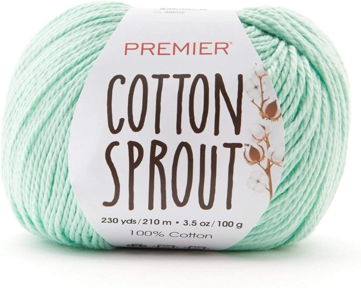 Amazon.com: Premier Yarns Cotton Sprout DK, Natural Cotton Yarn ...