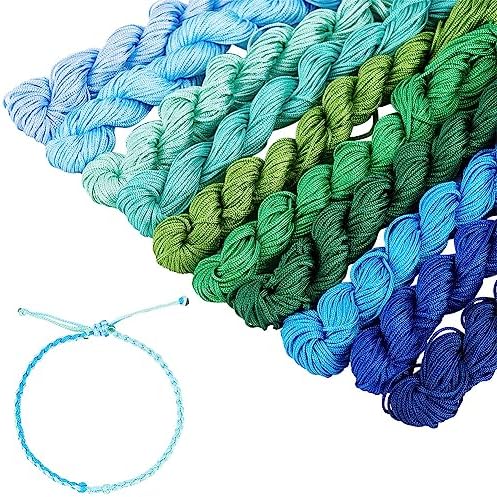 Amazon.com: PH PandaHall 2mm Blue Nylon Beading String Chinese Knotting ...