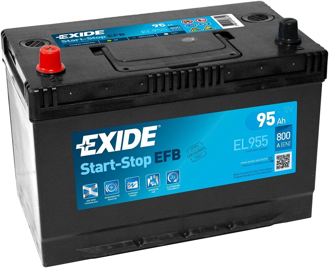 Exide 250Se EB955 Car Battery 95 Ah : Amazon.co.uk: Automotive