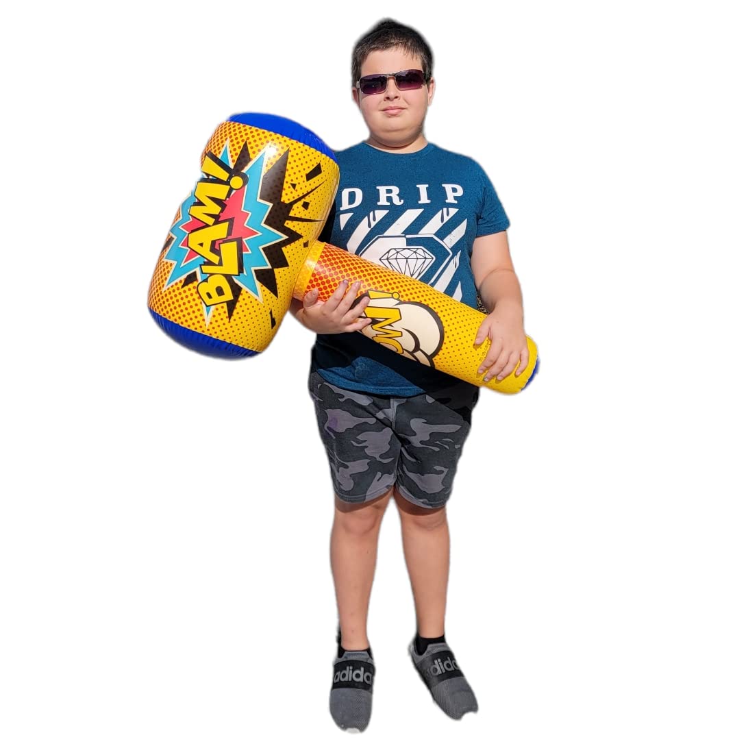 Amazon.com: AMERICAN WIT Huge Super Hero Inflatable Bopper (30" x 17 ...