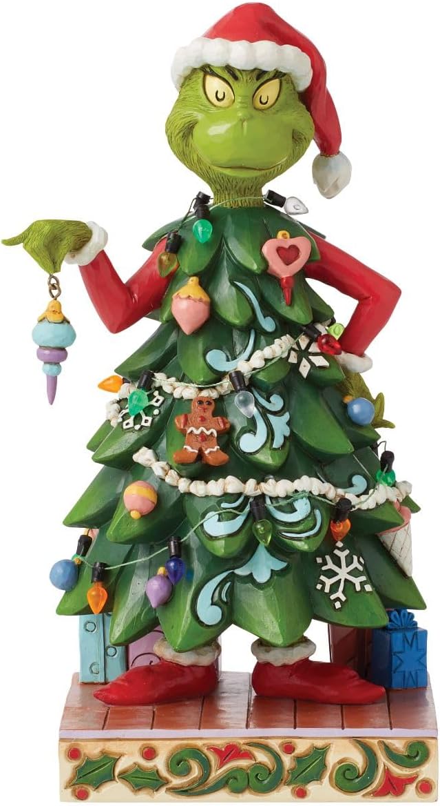 Amazon.com: Enesco Dr. Seuss Grinch by Jim Shore Grinch Dressed as a ...
