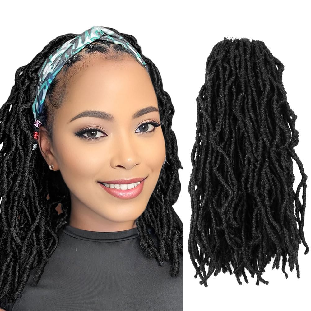 Faux Locs Crochet Hair 12 Inch Soft Locs 6 Packs Crochet Hair Pre ...