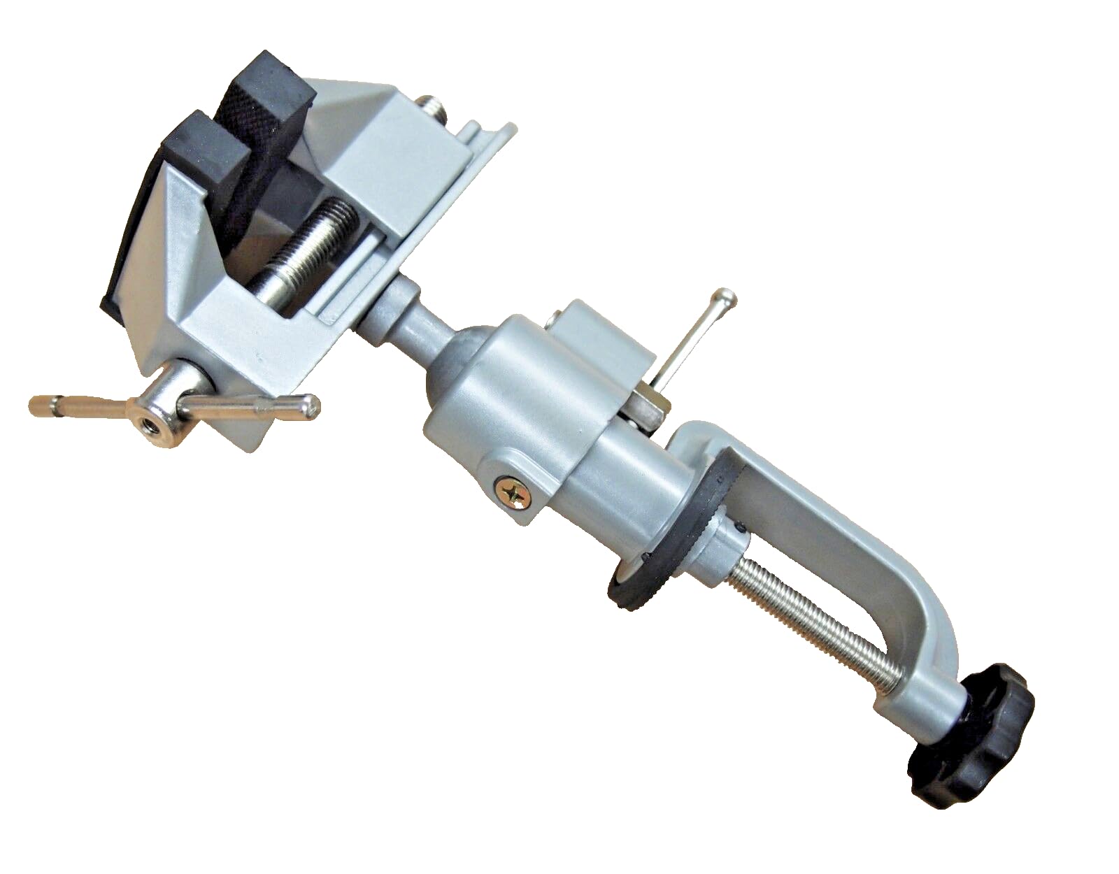 3'' Jaws Aluminum Table Bench Top Vise Vice Universal Swivel Clamp-On ...